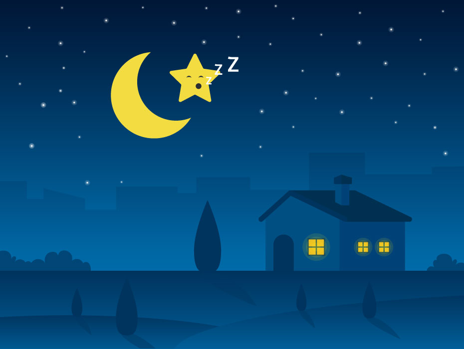 Cute Night Illustration | Frebers