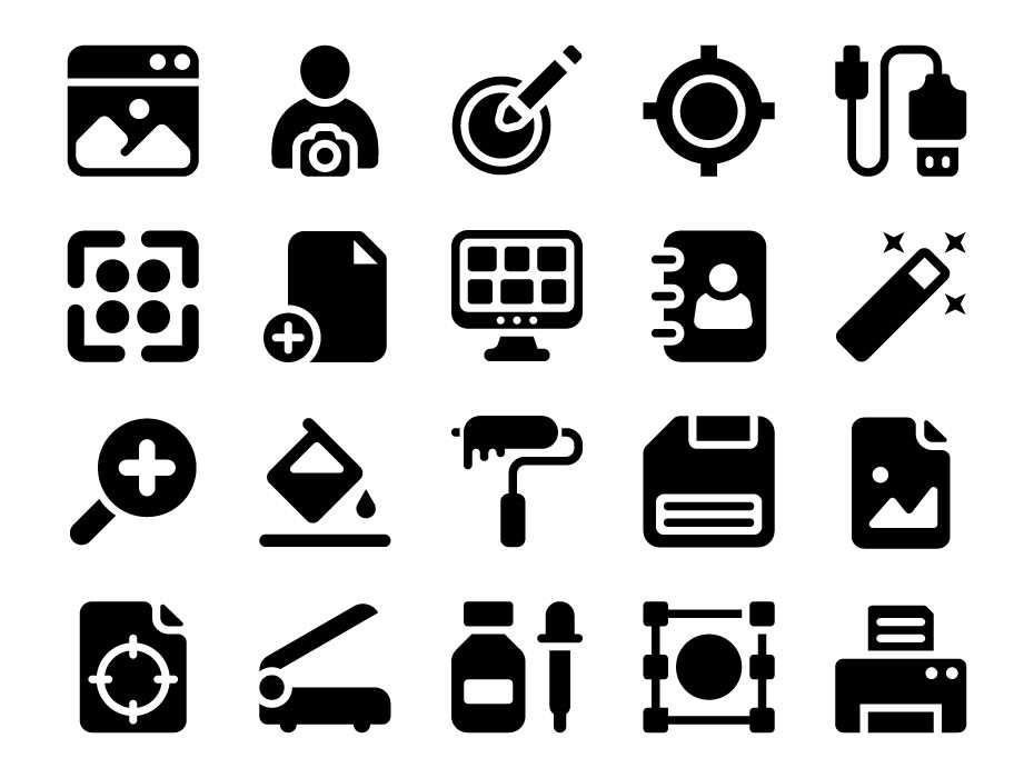Printing Press Icons | Frebers