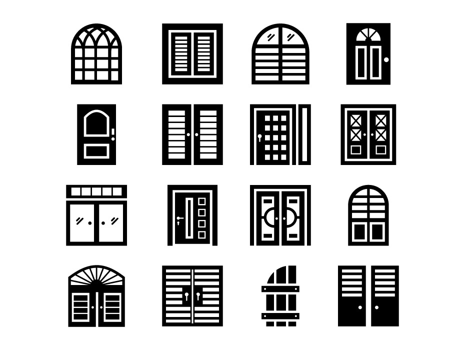 Window Shutters Icons - Frebers