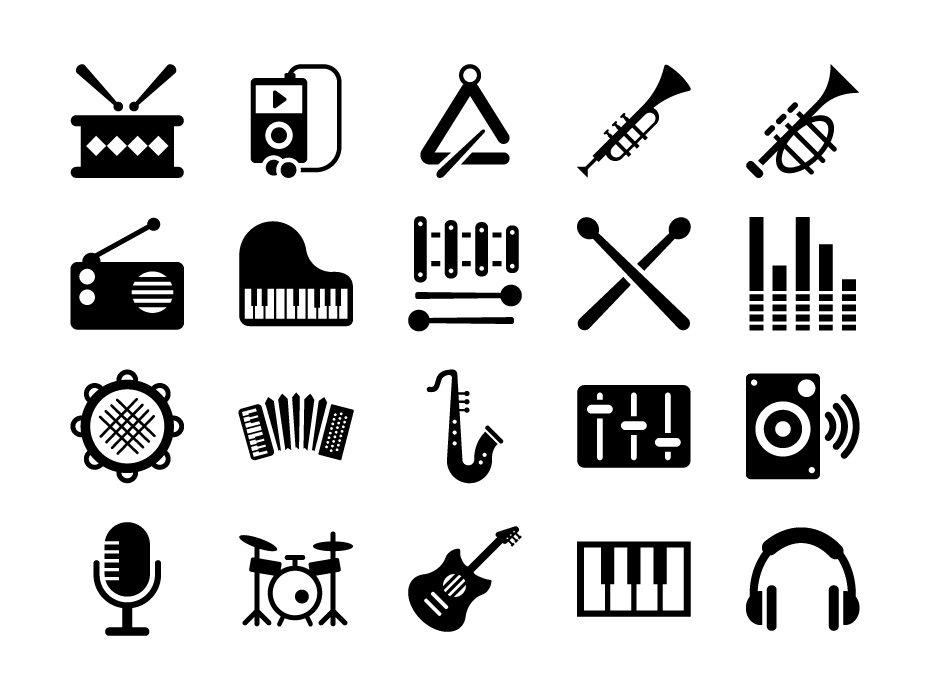 Musical Instruments Icon - Frebers