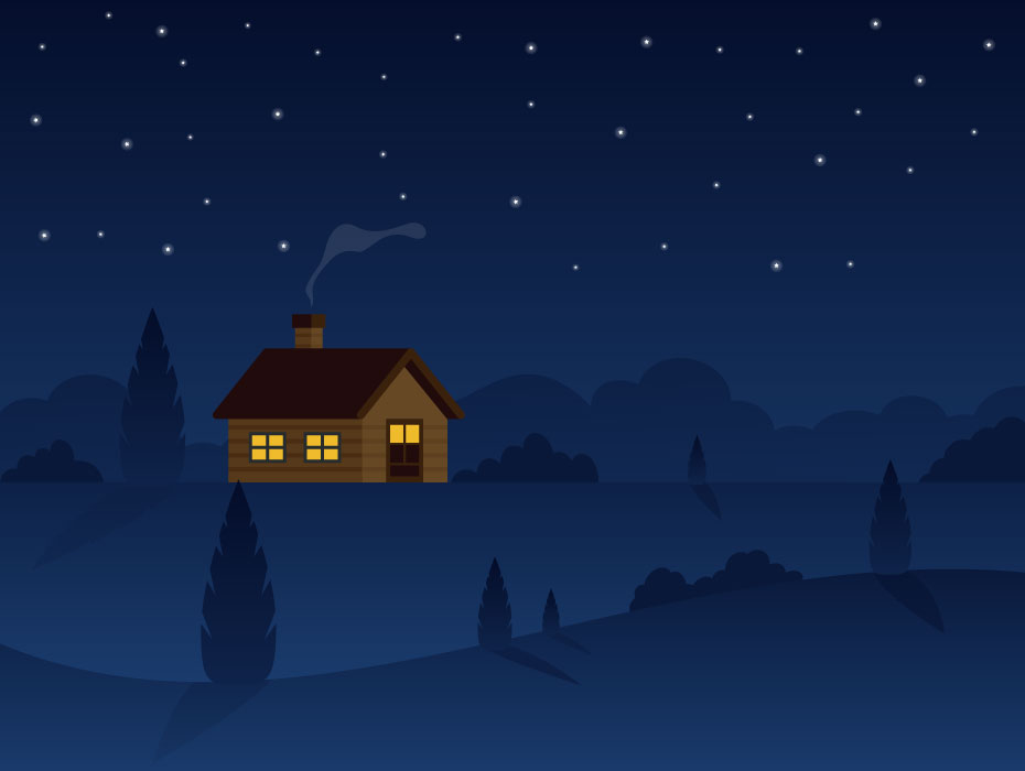 Night Scene Illustration - Frebers