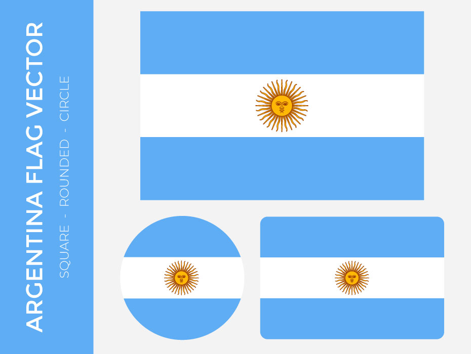 Argentina Flag Vector | Frebers