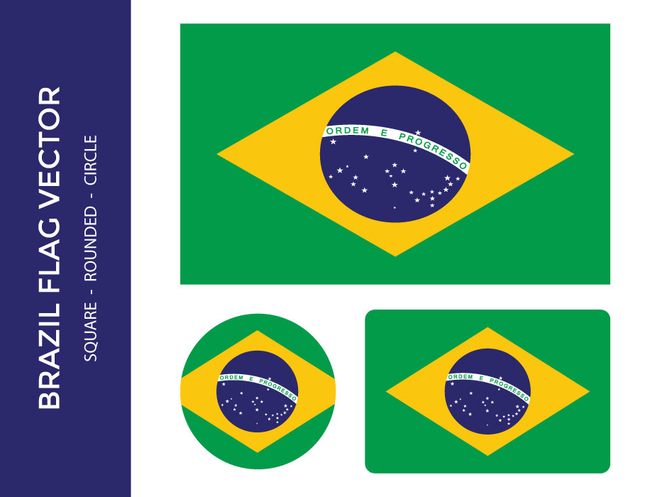 Brazil Flag Vector - Frebers