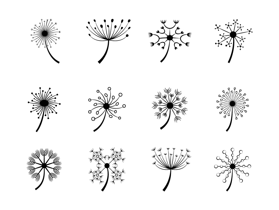 Detailed Flower Line Art - Frebers