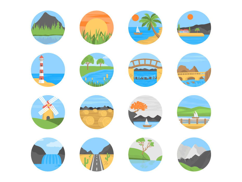Landscape Icon Designs - Frebers