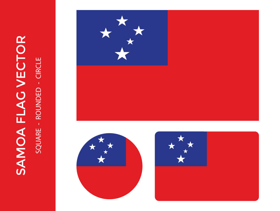 Samoa Flag Vector - Frebers