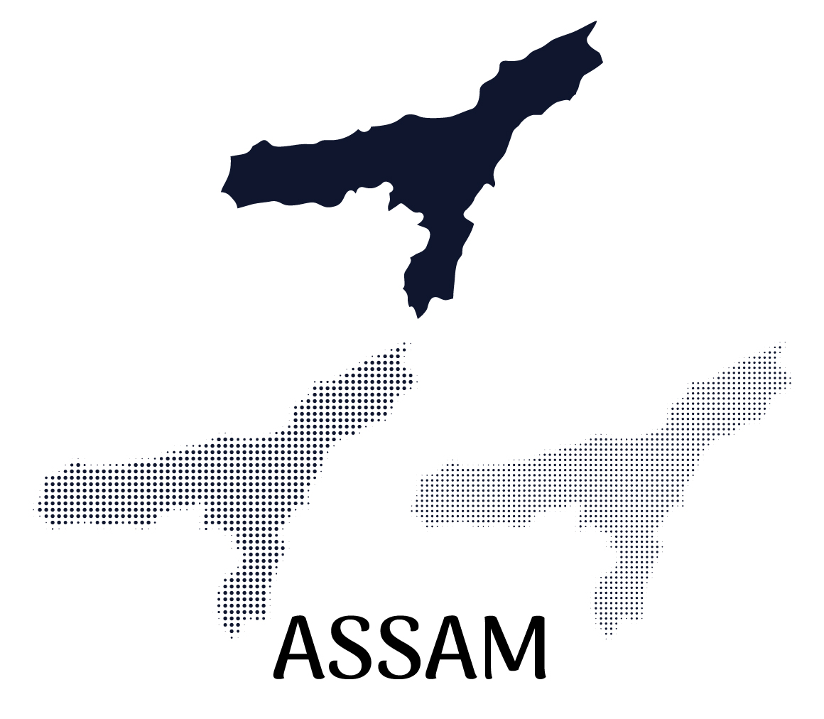 Assam Map Vector - Frebers