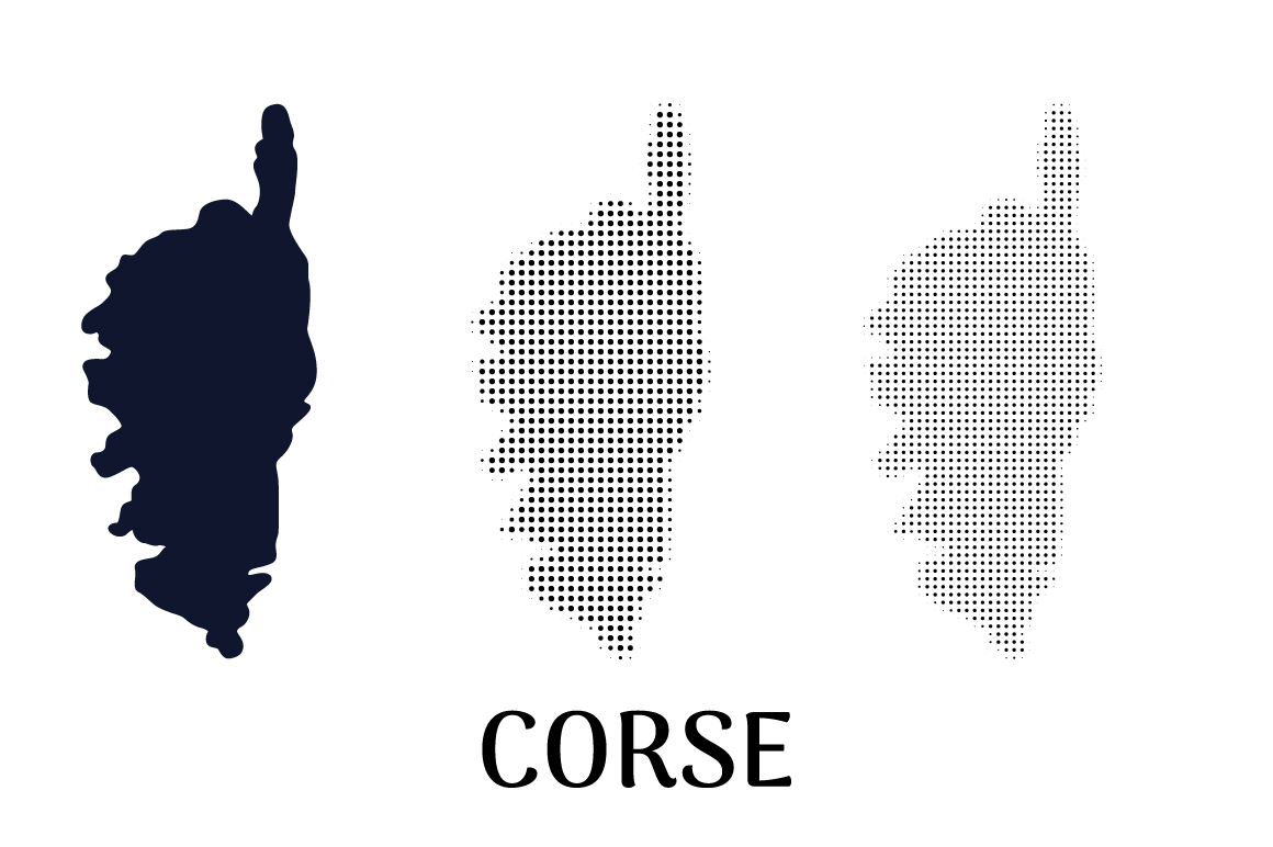 Corse France Map - Frebers