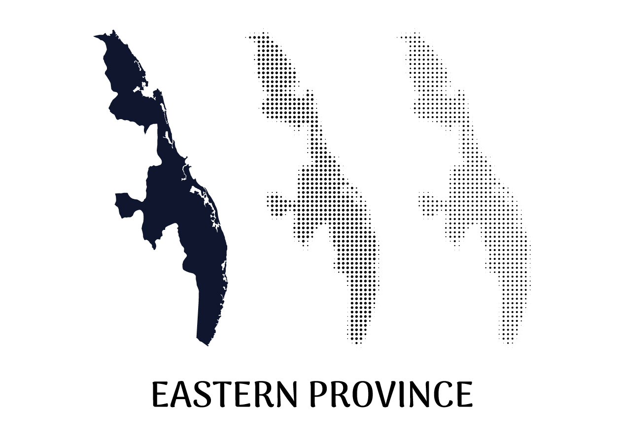 Eastern Province Map Vector | Frebers