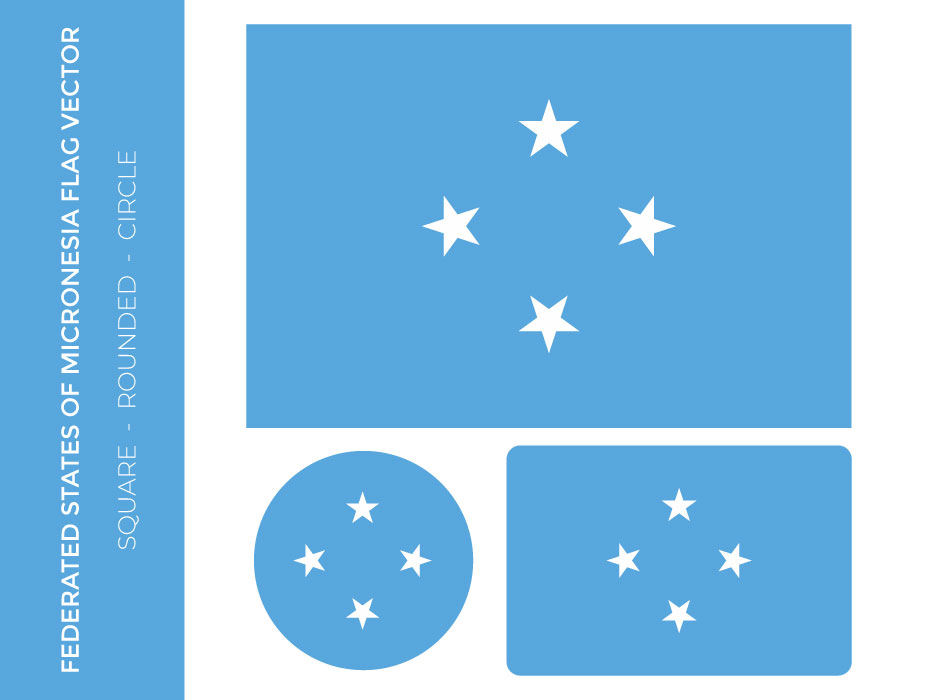 Federated States of Micronesia Flag Vector - Frebers