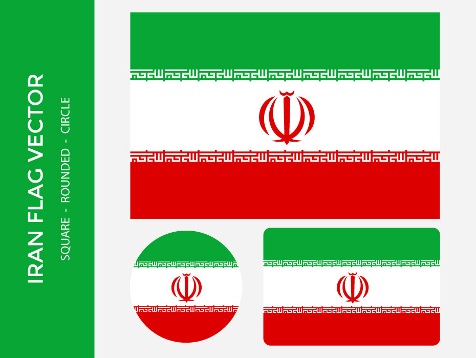 Iran Flag Vector | Frebers