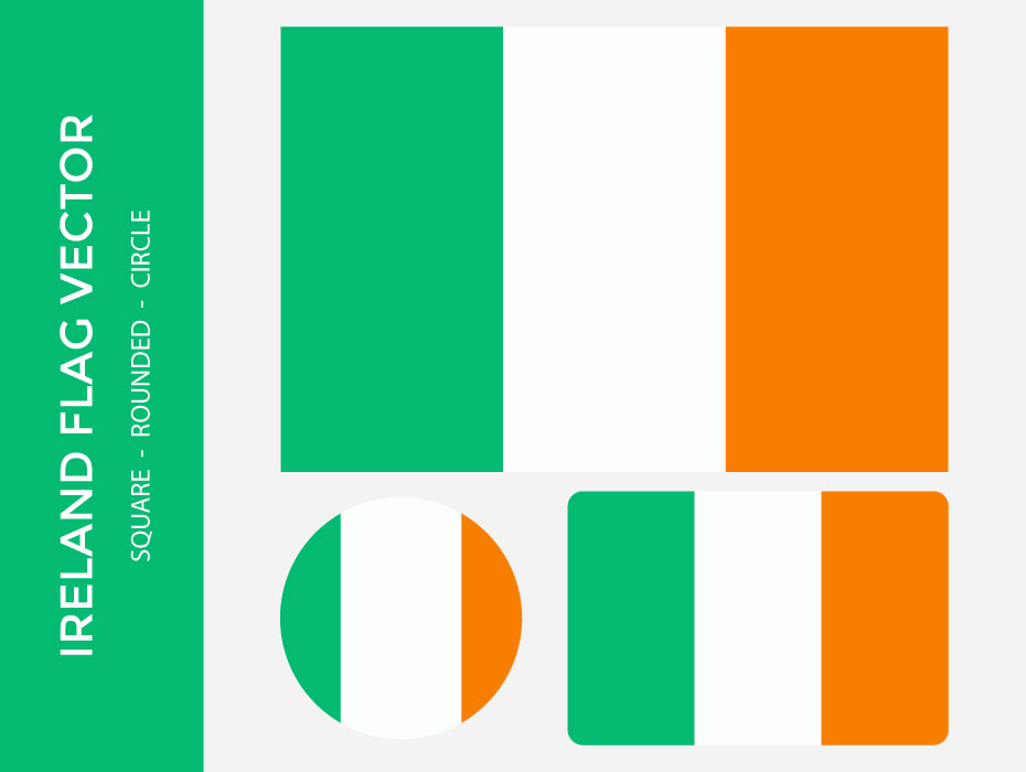 Ireland Flag Vector - Frebers