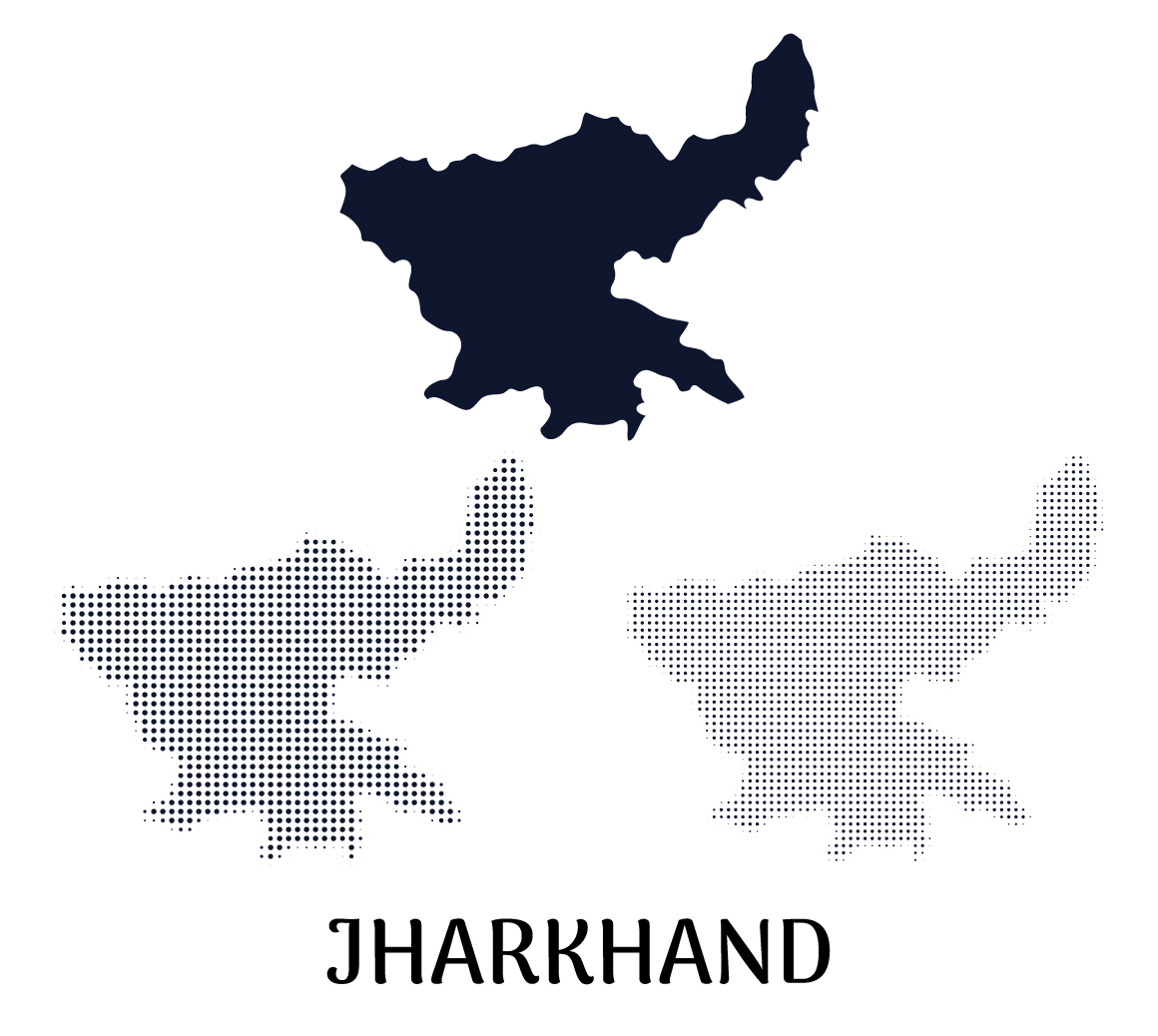 Jharkhand Map Vector | Frebers