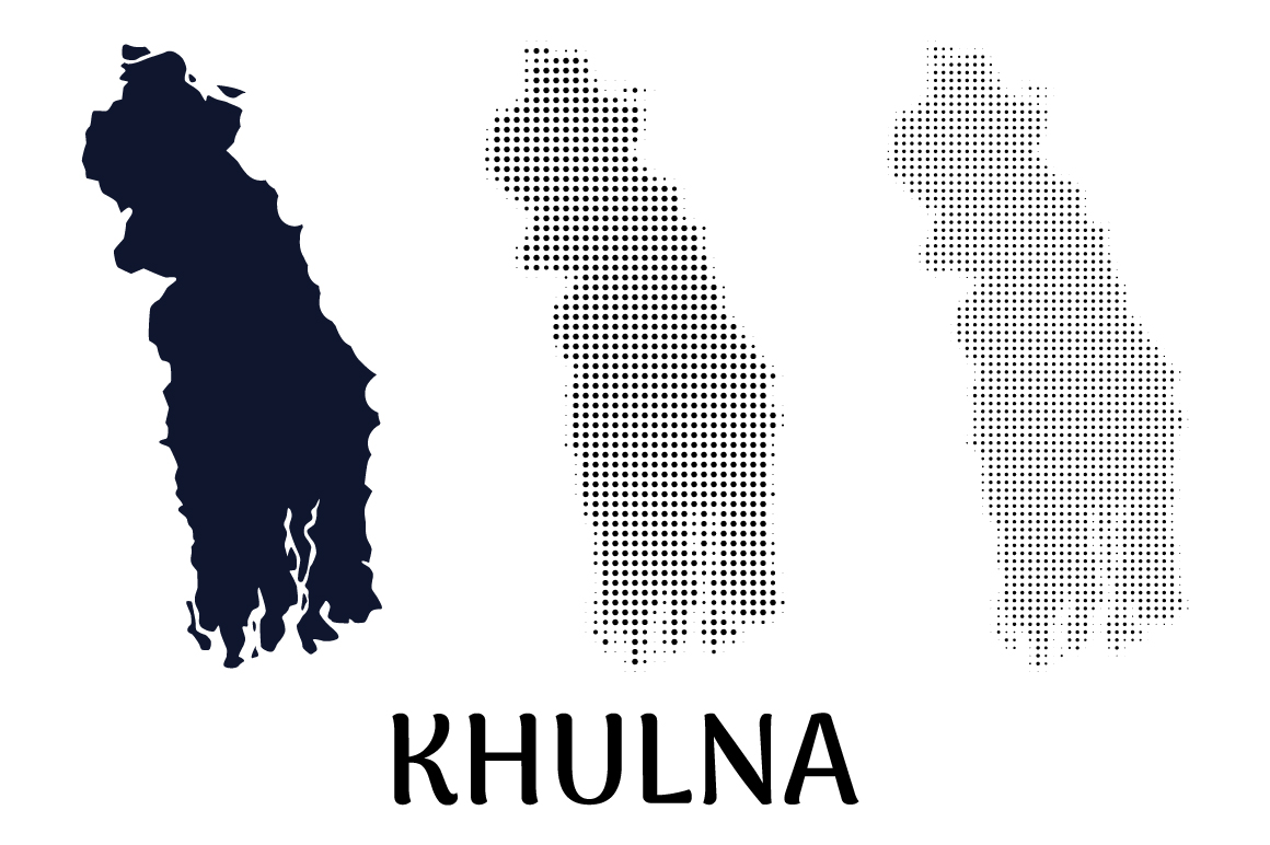 Khulna Map Vector Download | Frebers