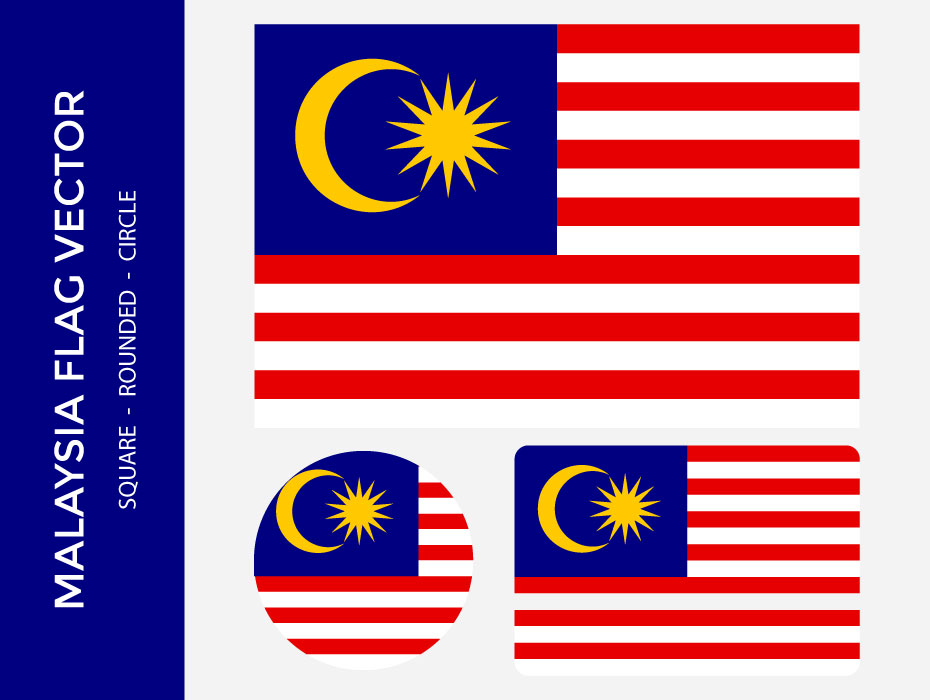 Malaysia Flag Vector - Frebers