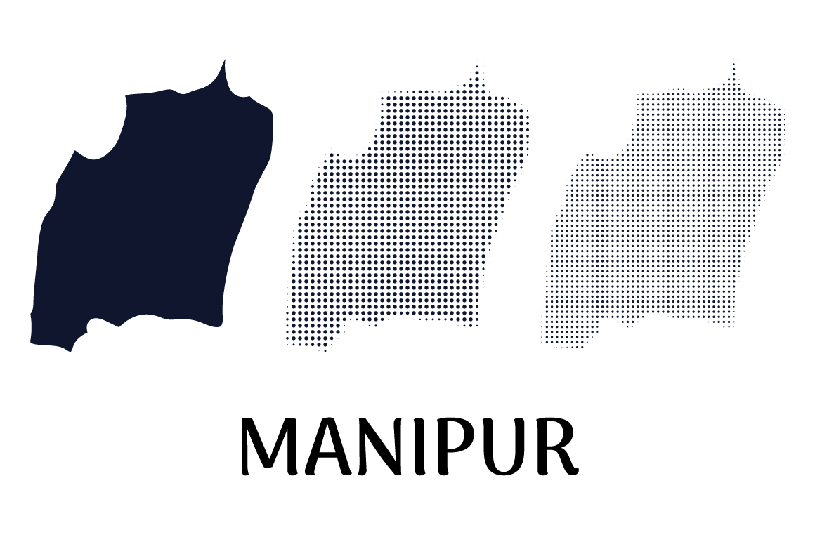 Manipur Map Vector | Frebers