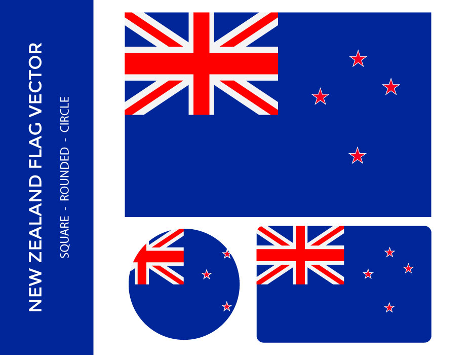 New Zealand Flag Vector - Frebers