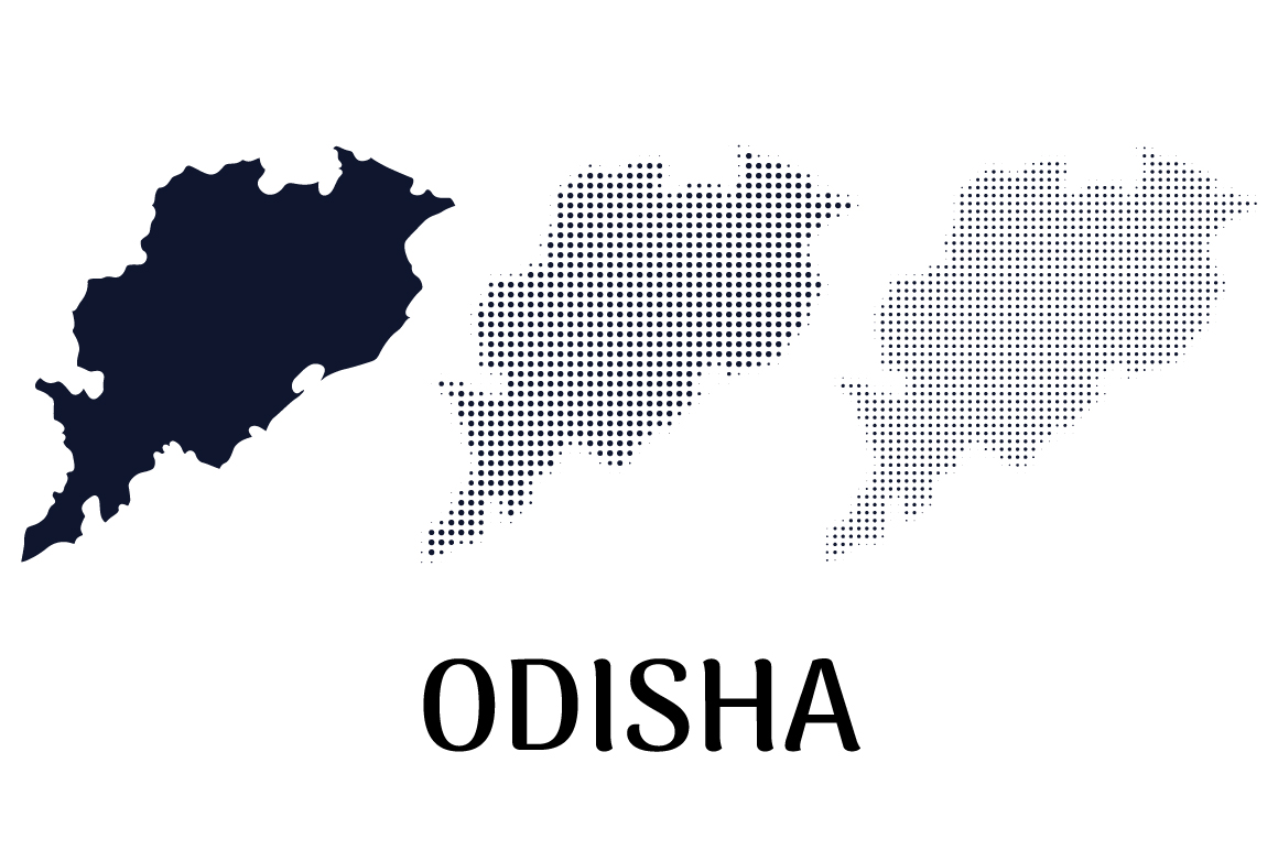Odisha Map Vector | Frebers