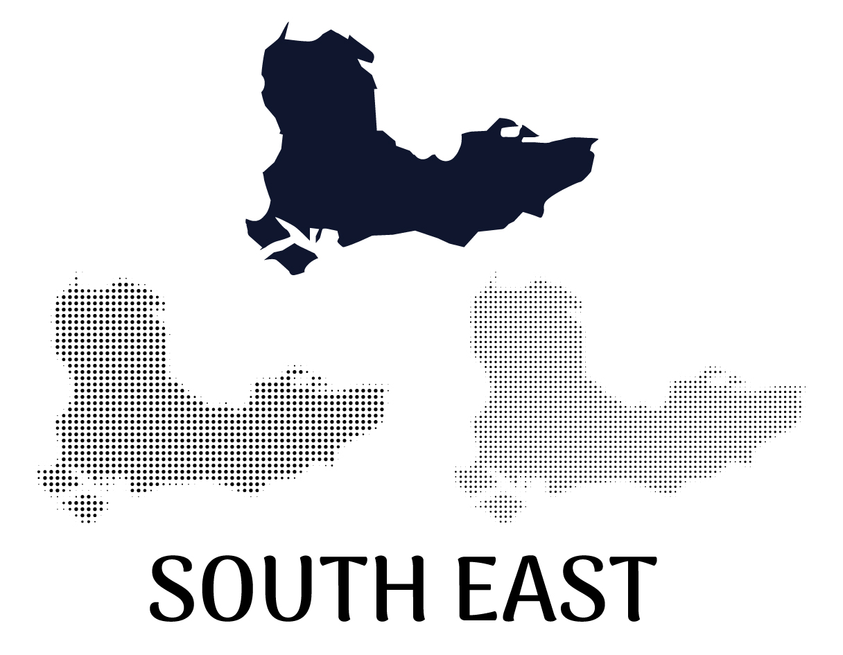 South East Map - Frebers
