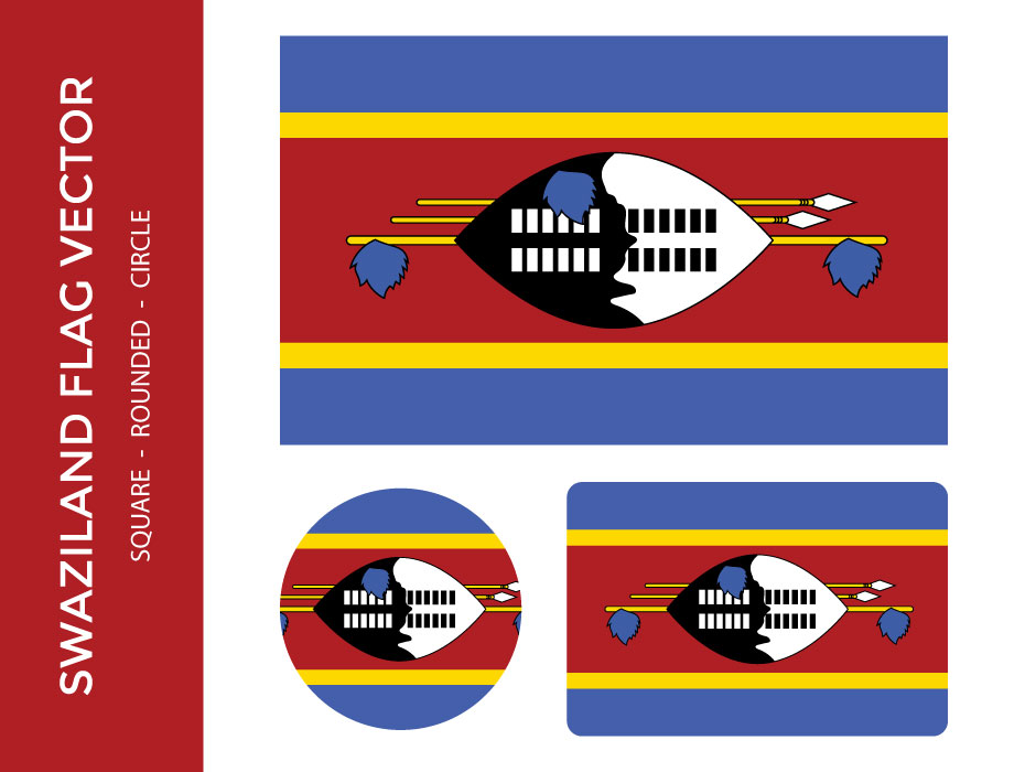 Swaziland Flag Vector - Frebers