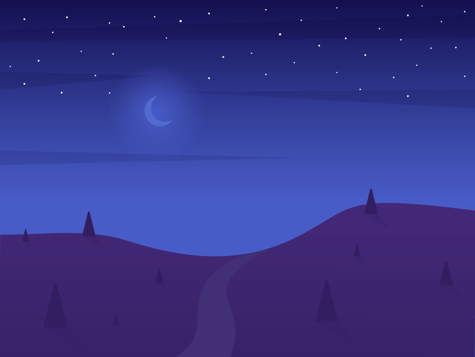 Night Scene Landscape - Frebers