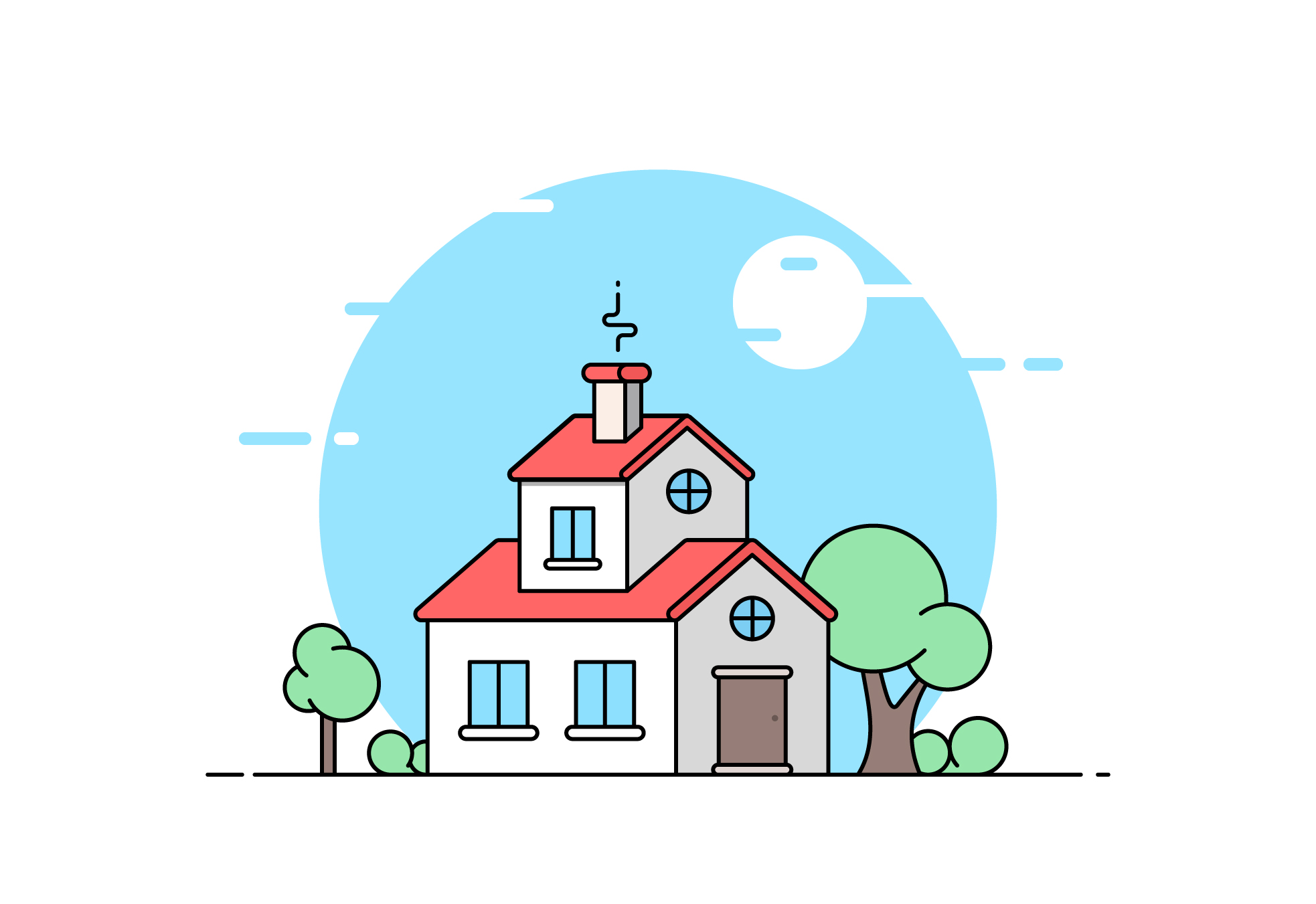 Farmhouse Vector Art - Frebers