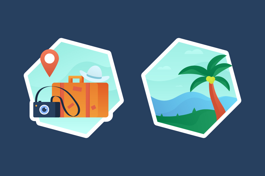 Travel Illustration Vector | Frebers