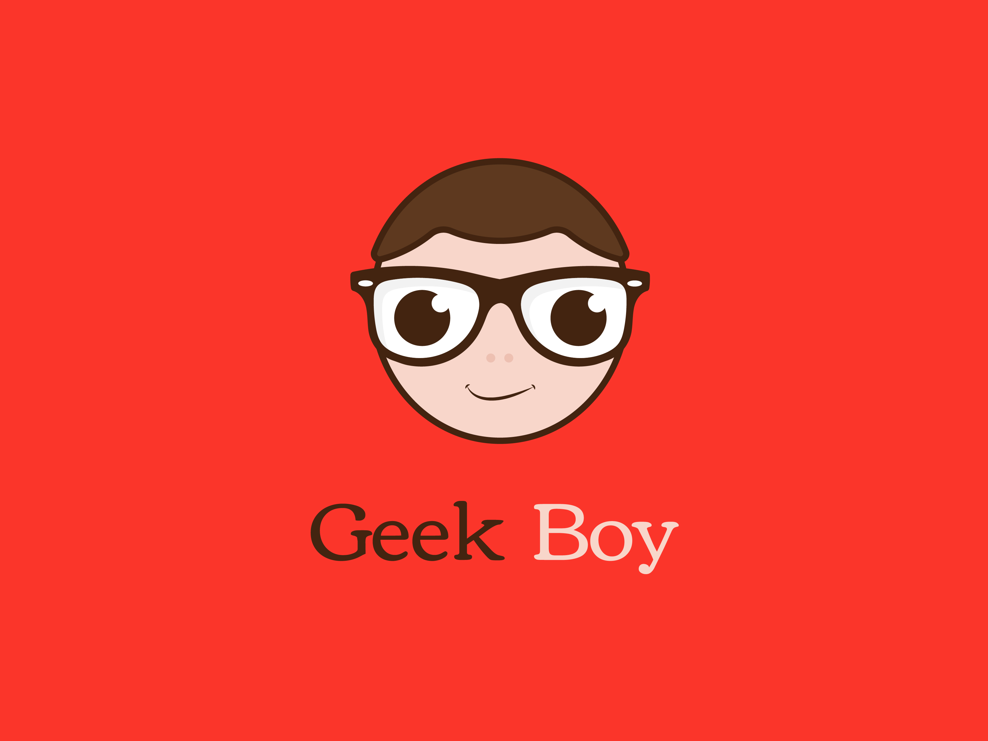 Free Cartoon Geek Boy Vector | Frebers