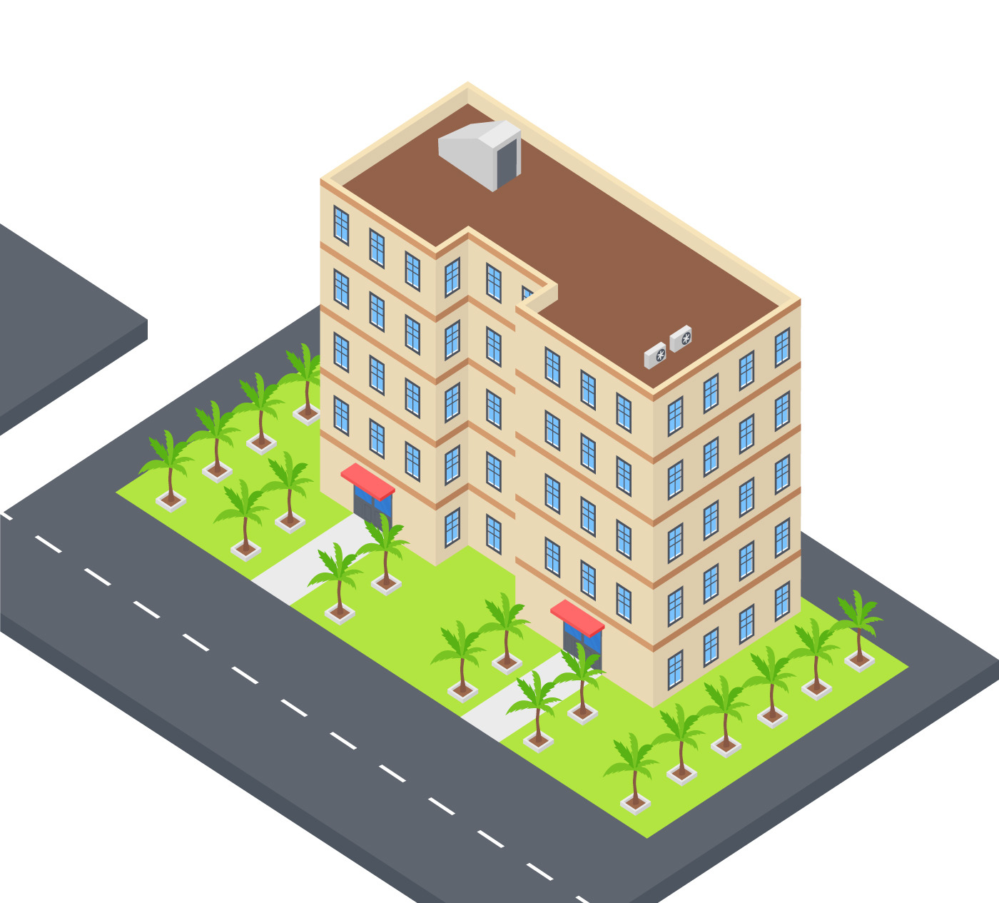 Modern Building Vector | Frebers