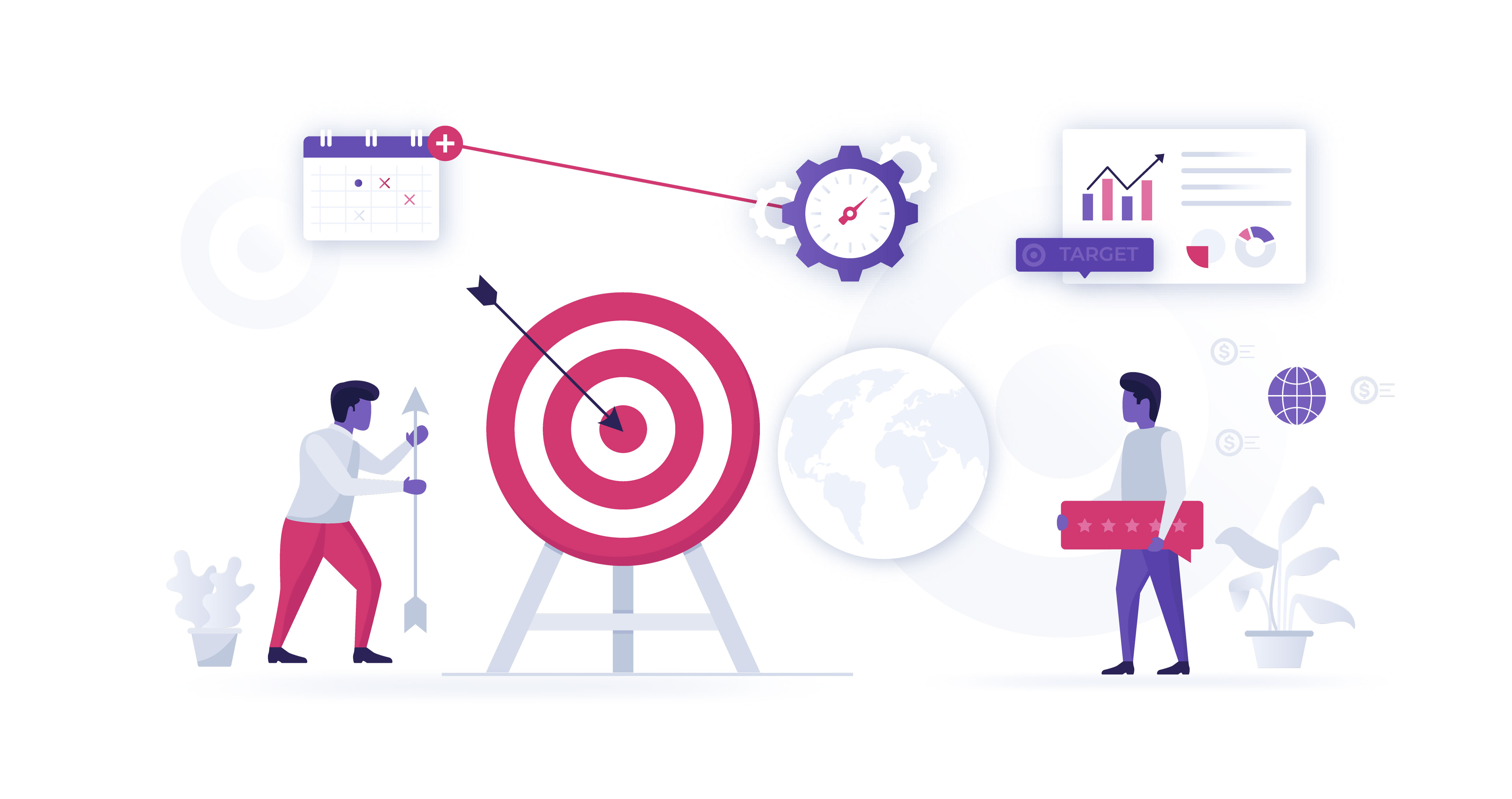 Business Target Vector Illustration | Frebers