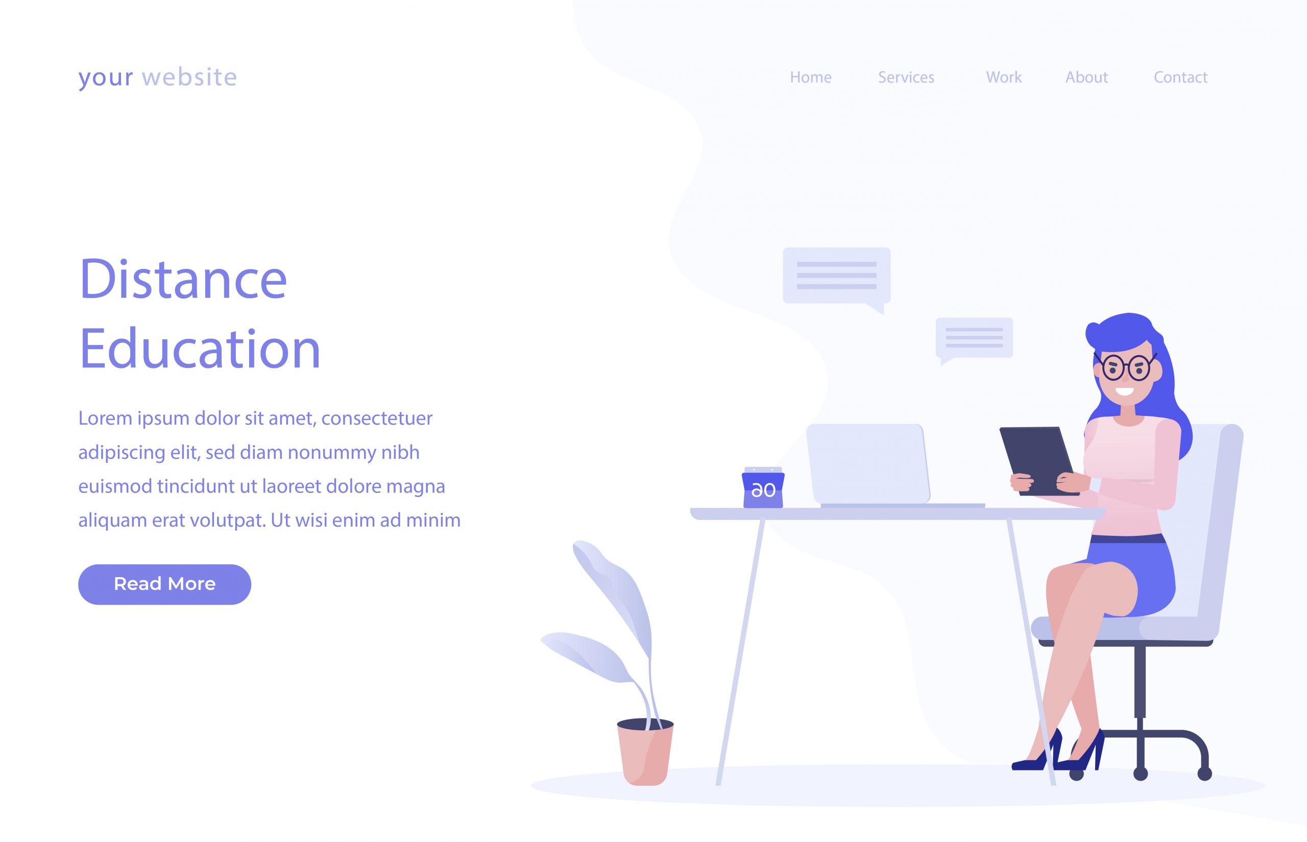 Distance Education Vector Download - Frebers