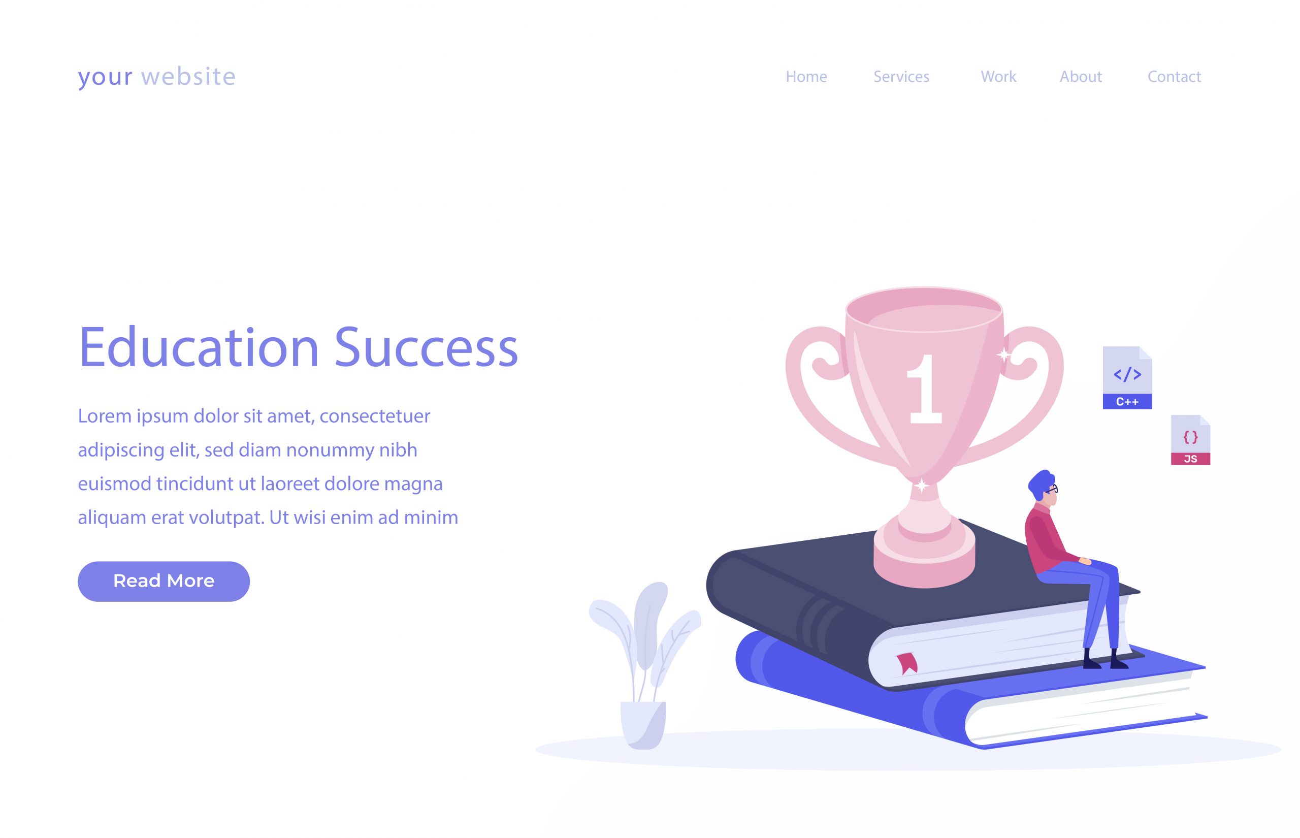 Education Success Vector Illustration | Frebers