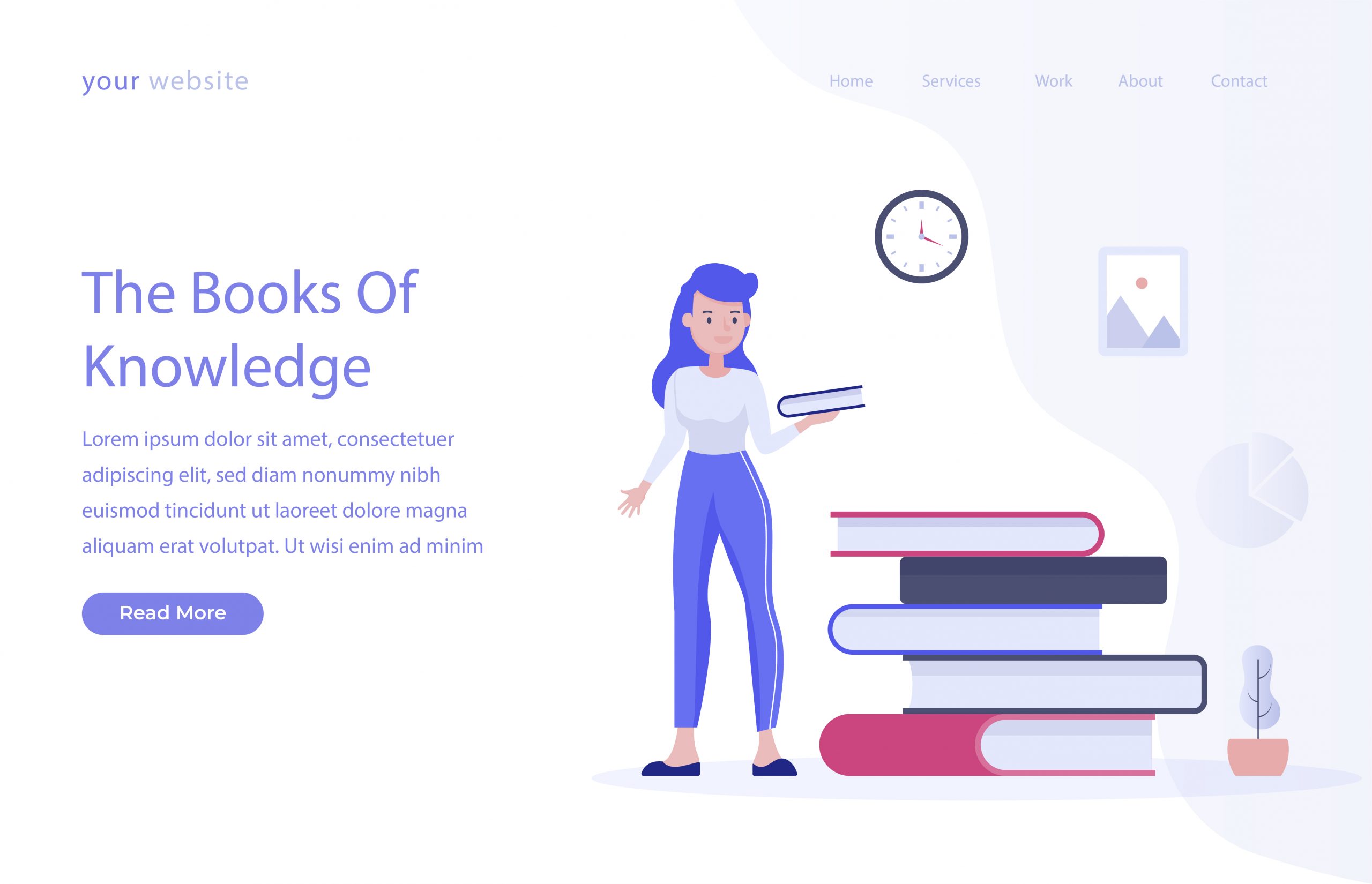 The Books of Knowledge Illustration | Frebers