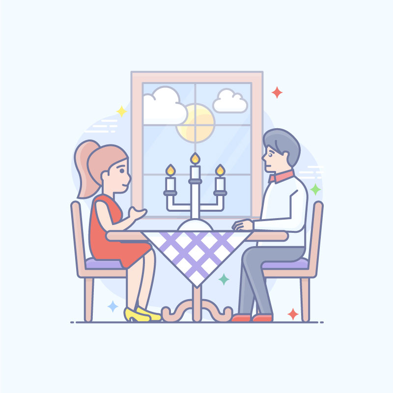 Dinner Free Vector Illustration - Frebers