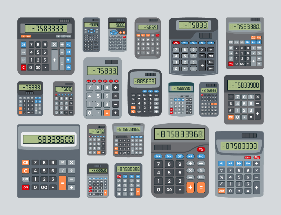 Calculators Free Vector Download - Frebers