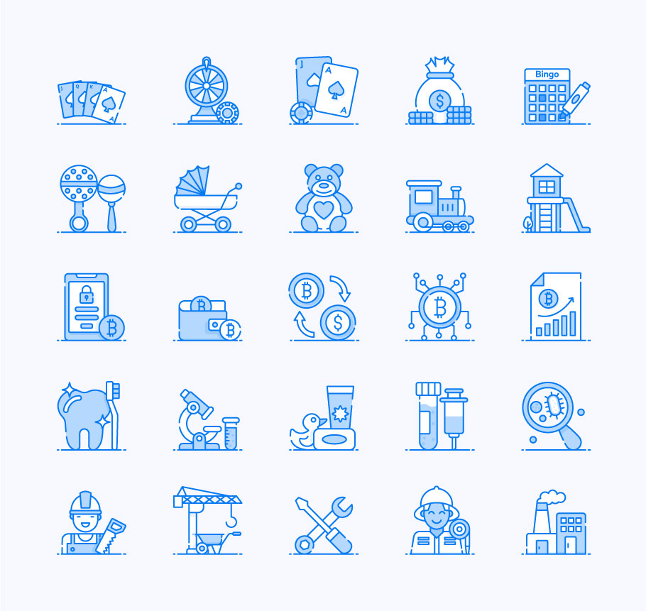 Flat Outline Icon Vectors - Frebers
