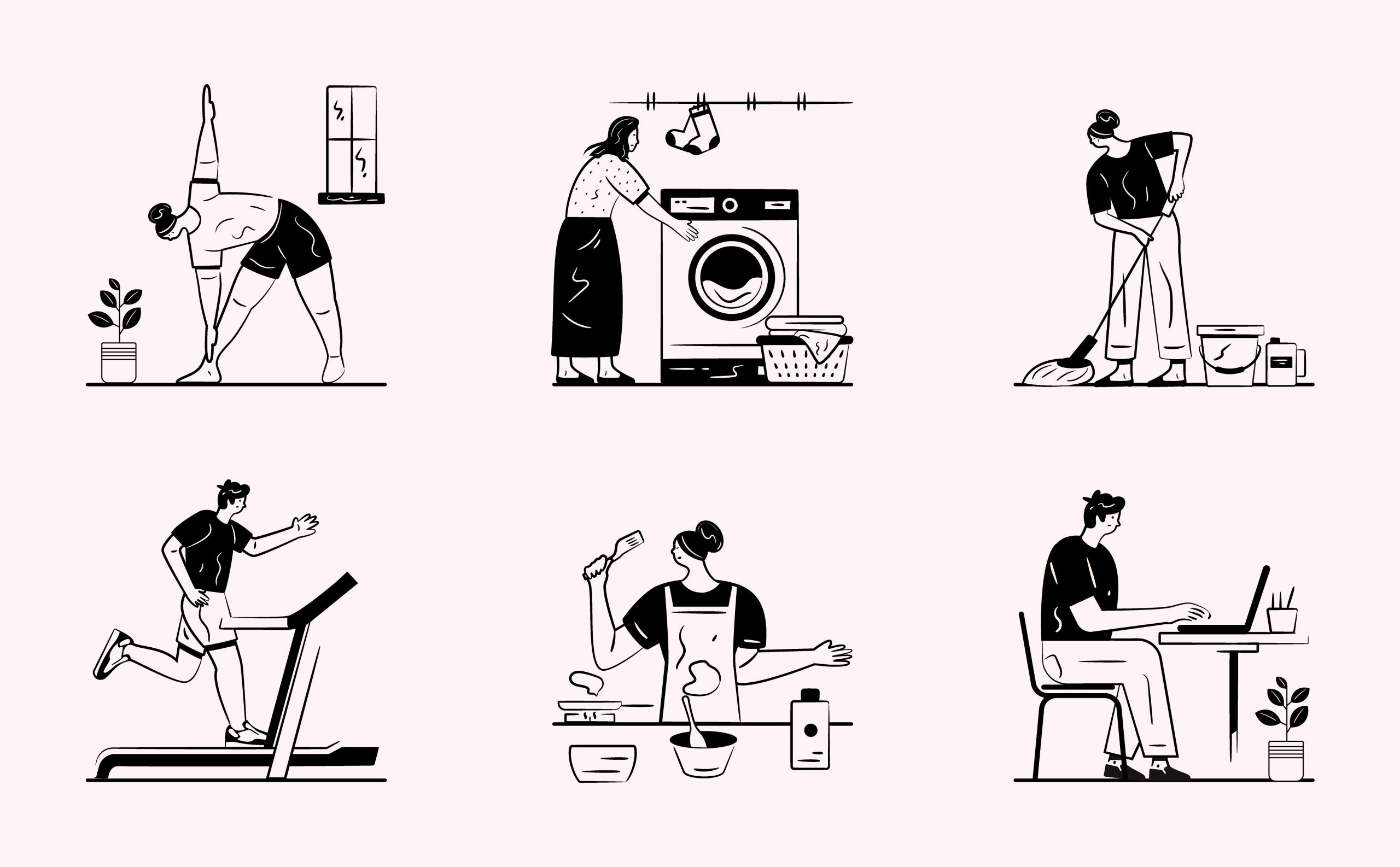 Free Daily Routine Vectors Download - Frebers